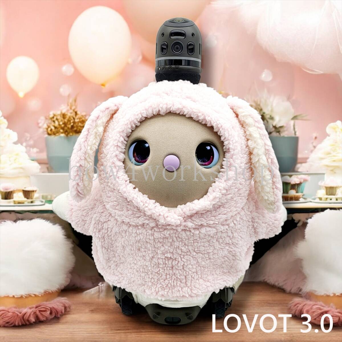 Yahoo!オークション - LOVOT ラボットの服ハンドメイド シープボアうさ...