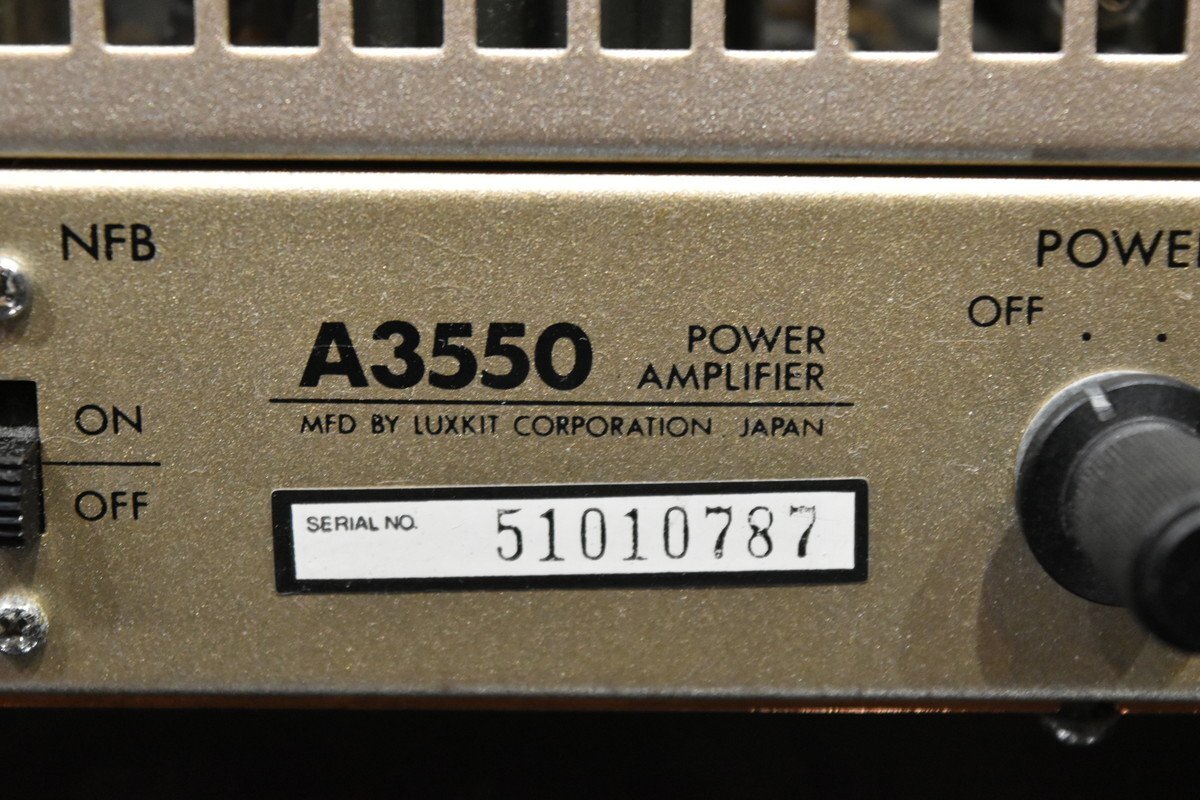 Yahoo!オークション - LUXMAN A3550 LUXKIT ラックスマン 真空管パワー...