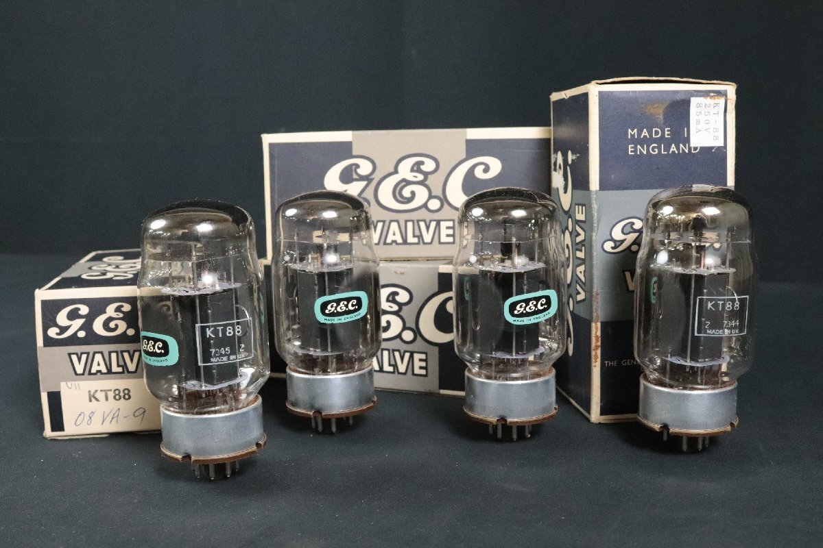 Yahoo!オークション - F 【G】GEC KT88 真空管 4本まとめ ジーイーシー...