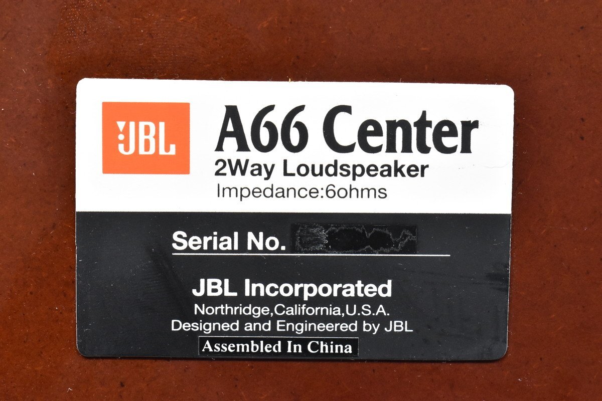 Yahoo!オークション - JBL A66 Center センタースピーカー 150781