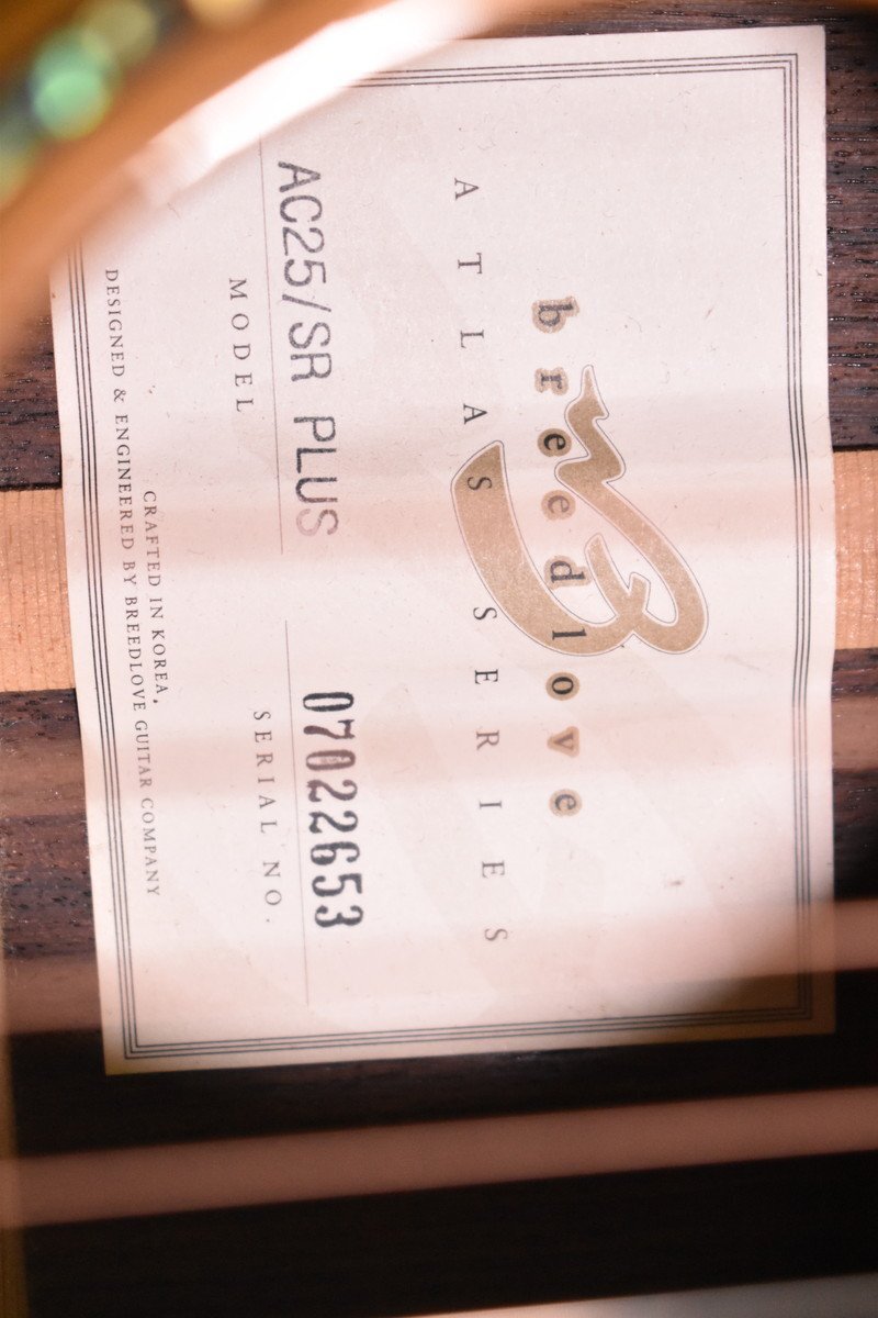 Breedlove AC25/SR PLUS エレアコ/アコースティックギター ブリードラブ ATLAS SERIES(その他)｜売買されたオークション情報、yahooの商品情報をアーカイブ ...
