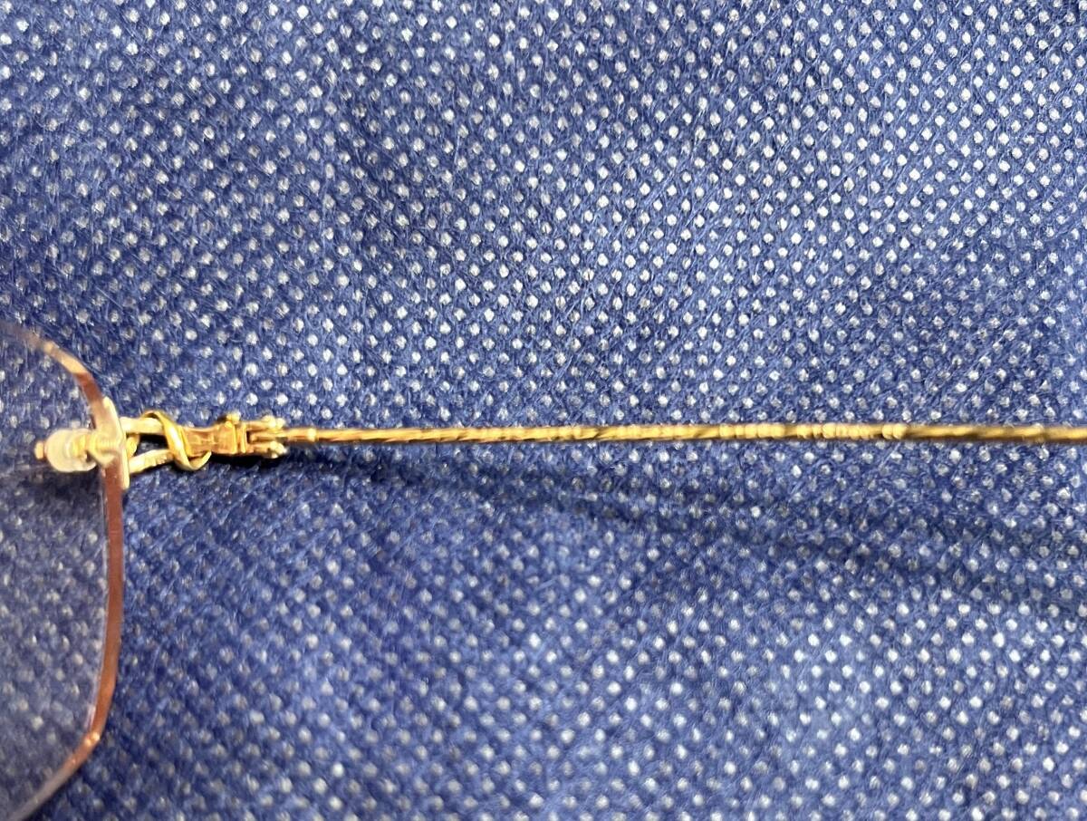 Yahoo!オークション - K18PG 18金ピンクゴールド ふちなしメガネ