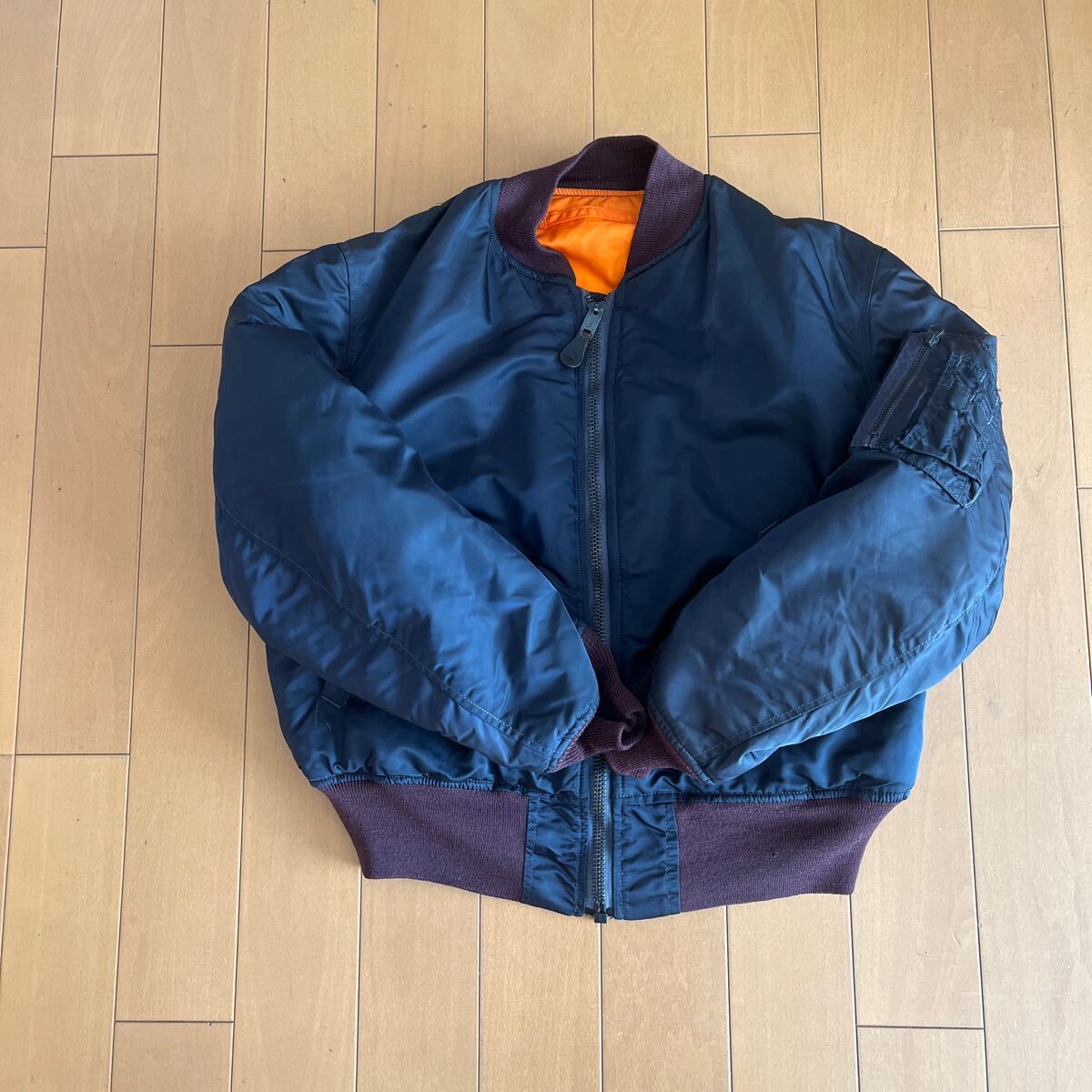 Yahoo!オークション - MA-1 ジャケット USA製 SCOVILLジッパー リバー...