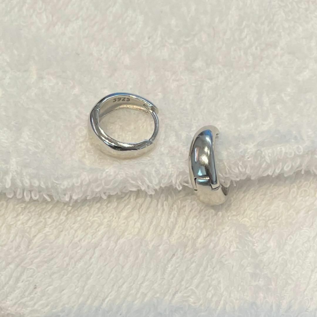Yahoo!オークション - 新品 フープピアス S925 9mm アレルギー対応 シ...