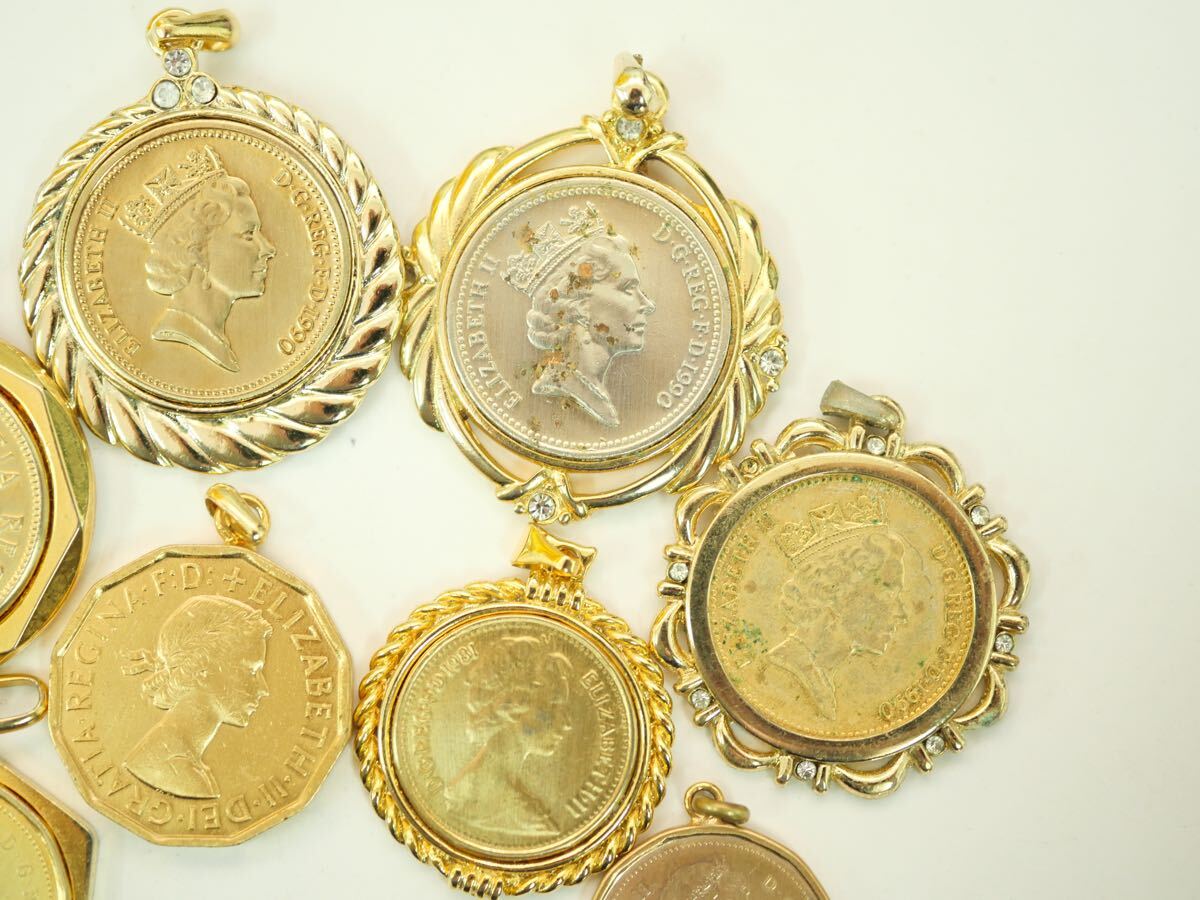 Yahoo!オークション - 【A38】 コイントップ エリザベス など ペンダン...