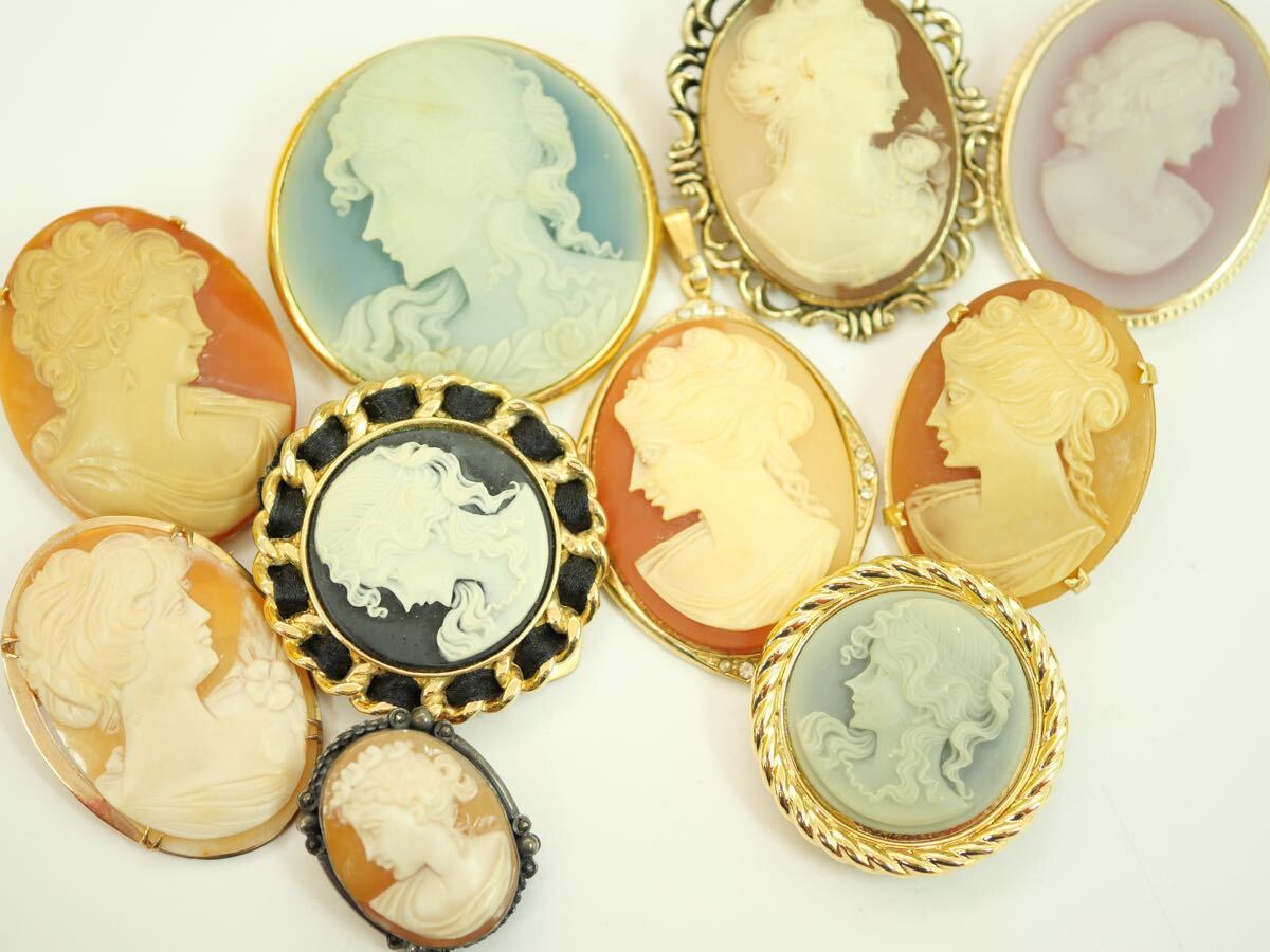 Yahoo!オークション - 【C73】カメオ CAMEO カメオ系 シェルカメオ ブ...