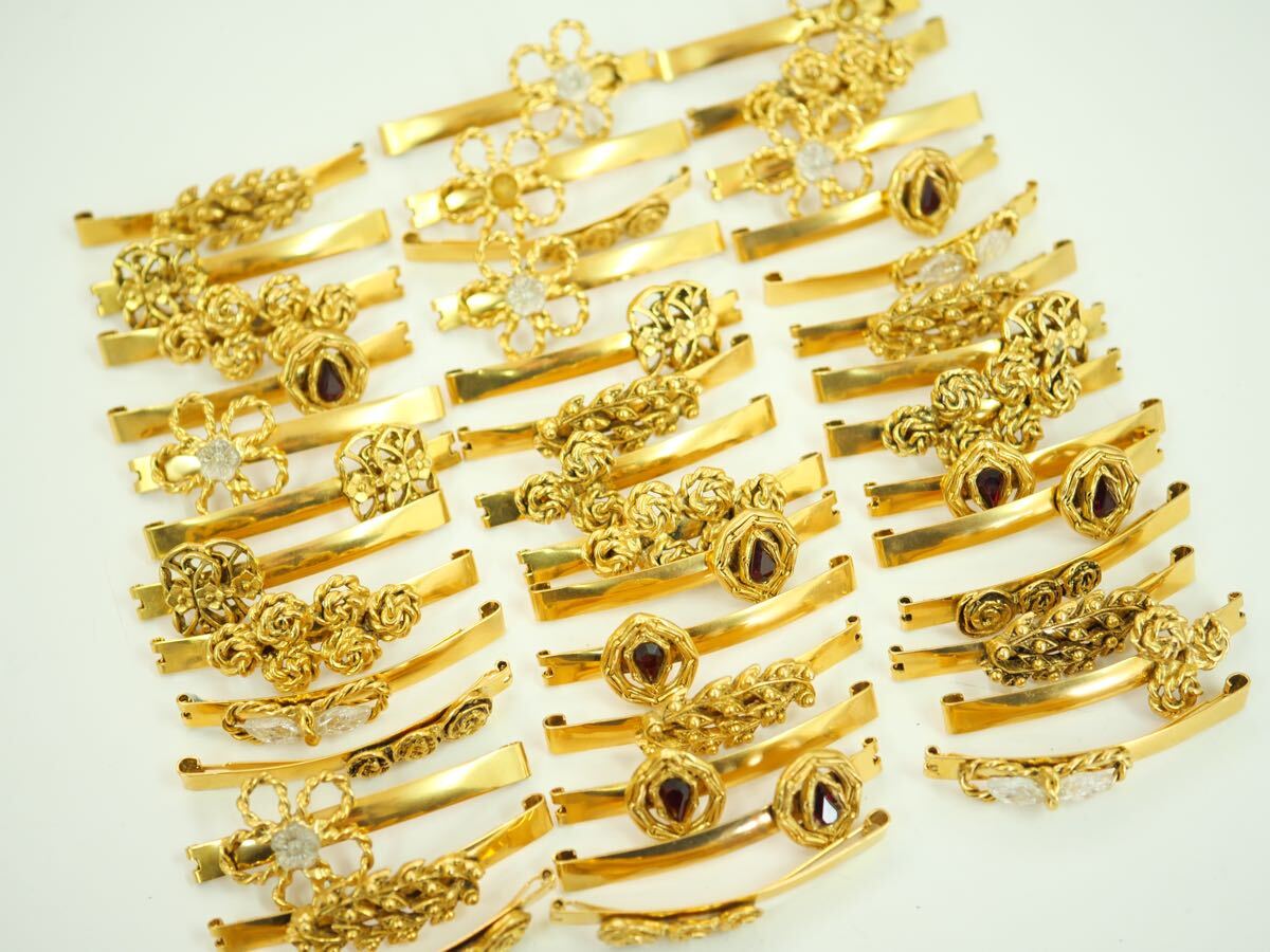 Yahoo!オークション - 【C86】ゴールドカラー バレッタ 髪留め ヘアア...