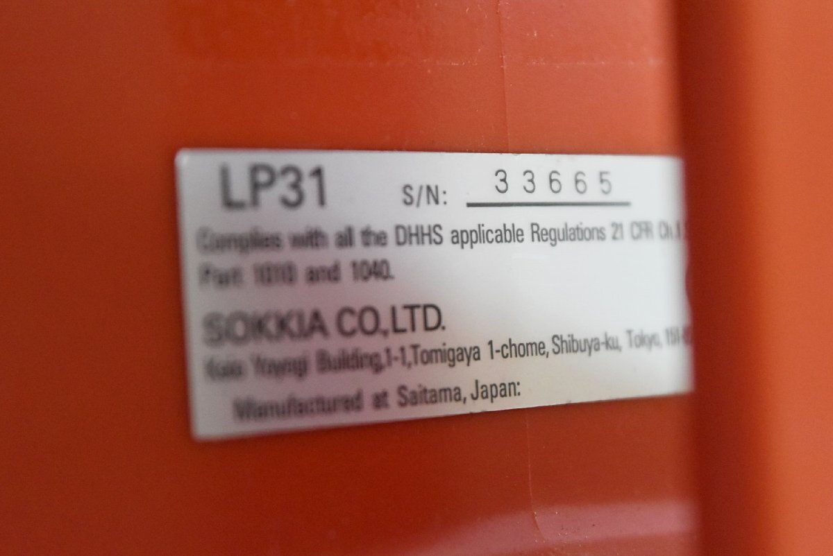 Yahoo!オークション - 【J】SOKKIA LP31A レベルプレーナー ソキア 115...