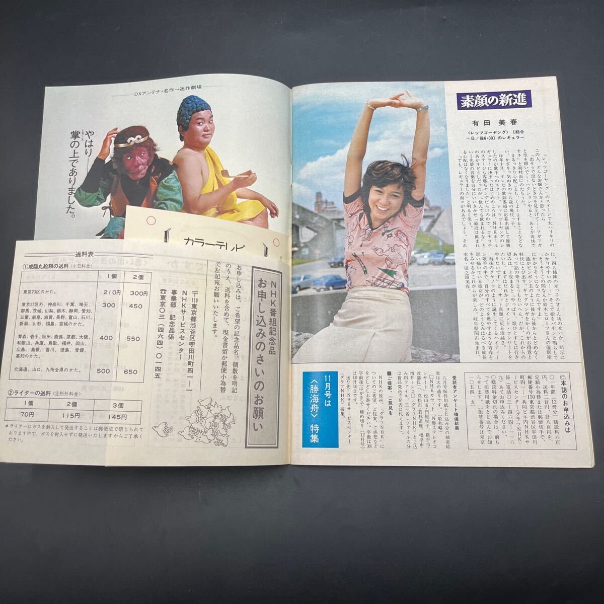 Yahoo!オークション - 『グラフNHK’74.10』丘みつ子 鳩子の海 桂三枝 ...