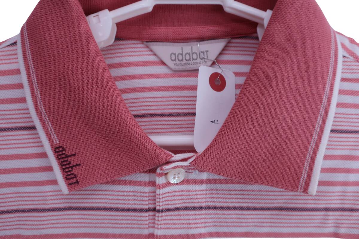 Yahoo!オークション - adabat(アダバット) ポロシャツ ピンクボーダー ...