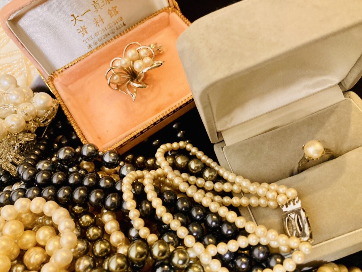 Yahoo!オークション - 【真珠 パール系 4.6kg】K18 SILVER 刻印含む 本...