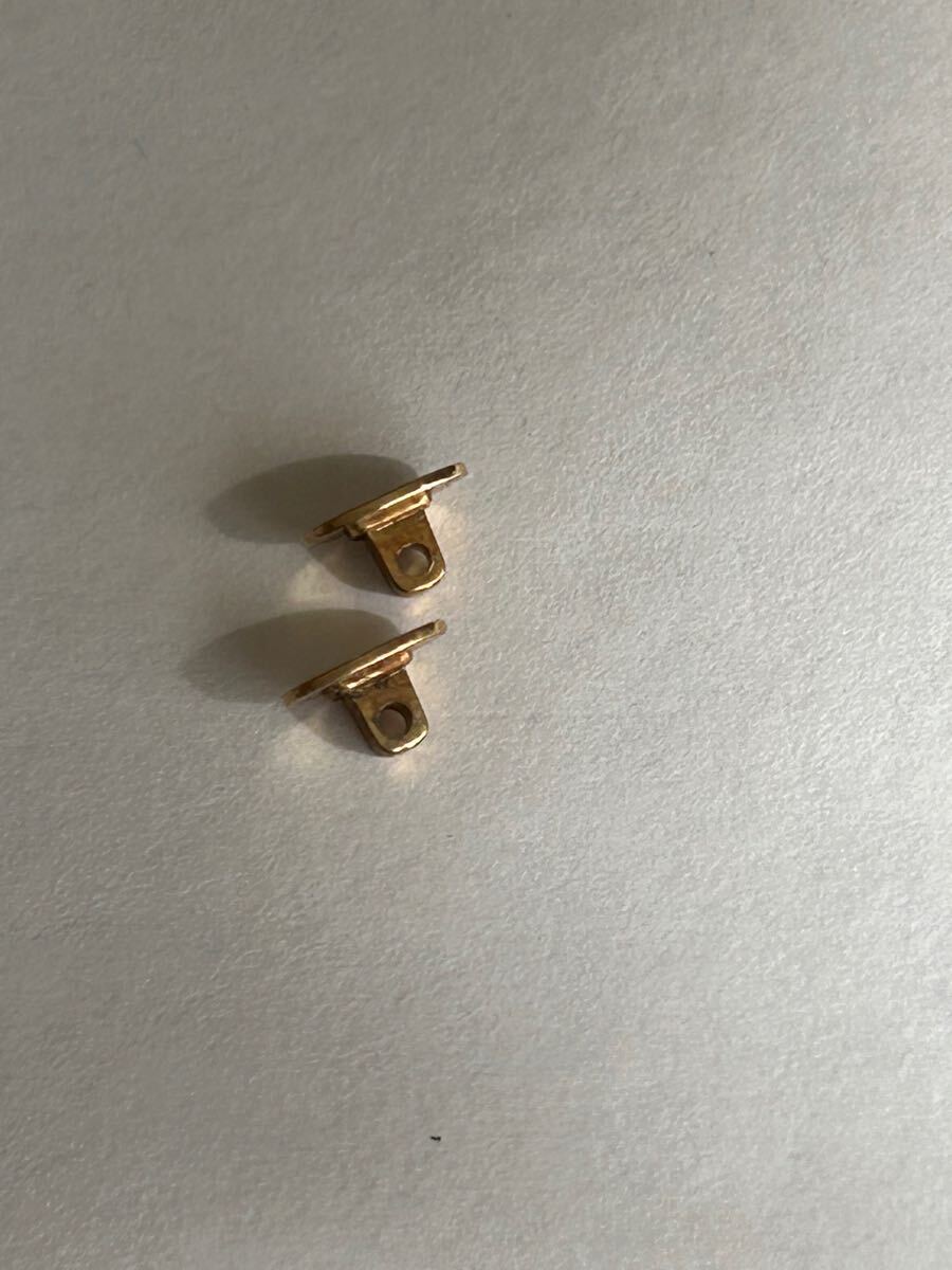 Yahoo!オークション - 100円〜 K18YG メガネフレーム ノーズパット 金