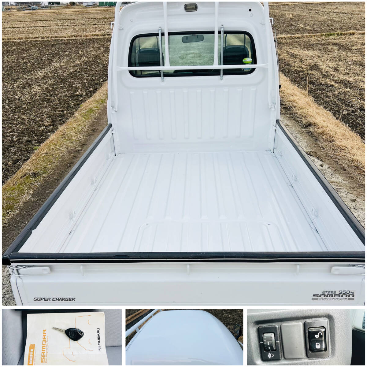 Yahoo!オークション - H19年LE-TT2 サンバートラック 赤帽ハイルーフ...