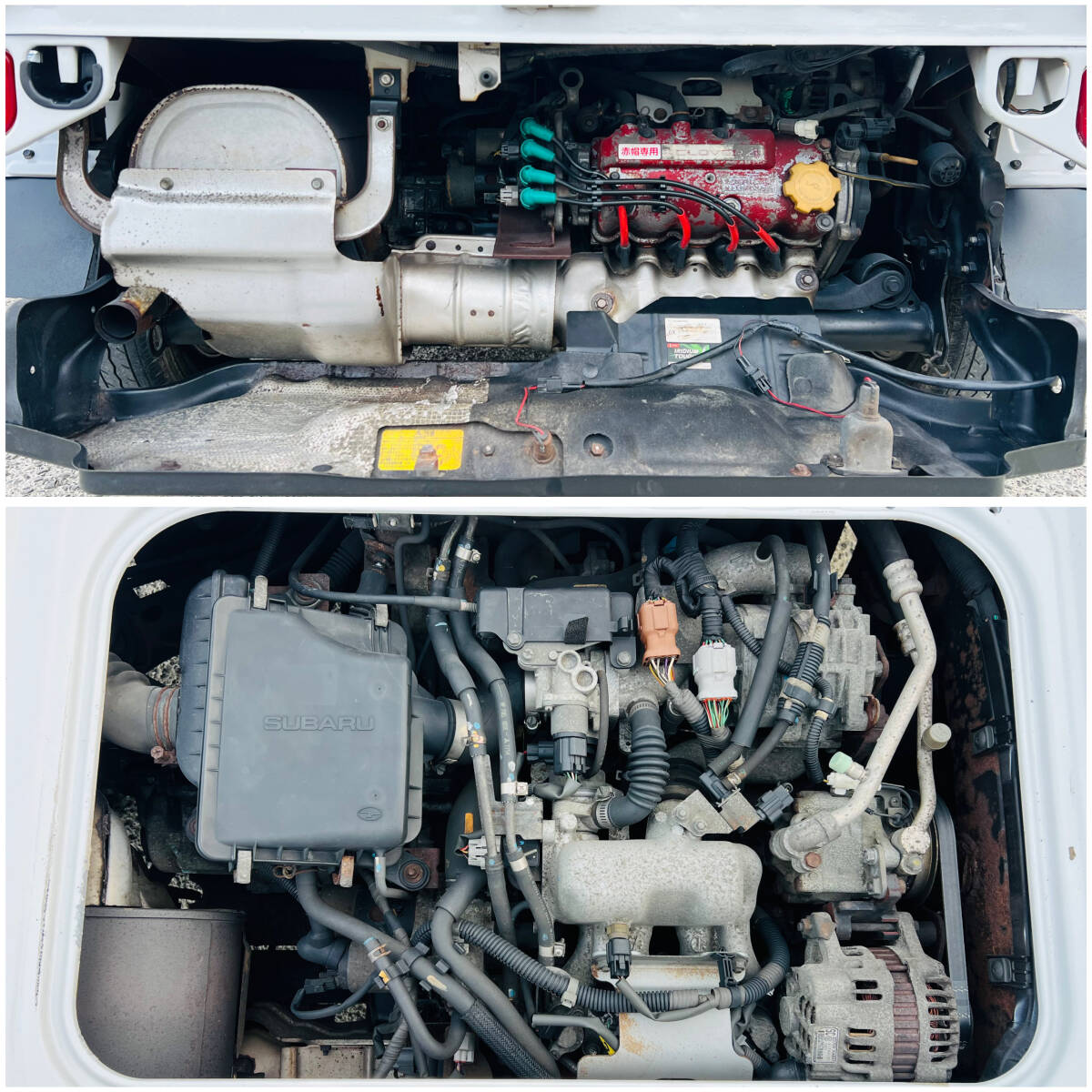 Yahoo!オークション - H19年LE-TT2 サンバートラック 赤帽ハイルーフ...