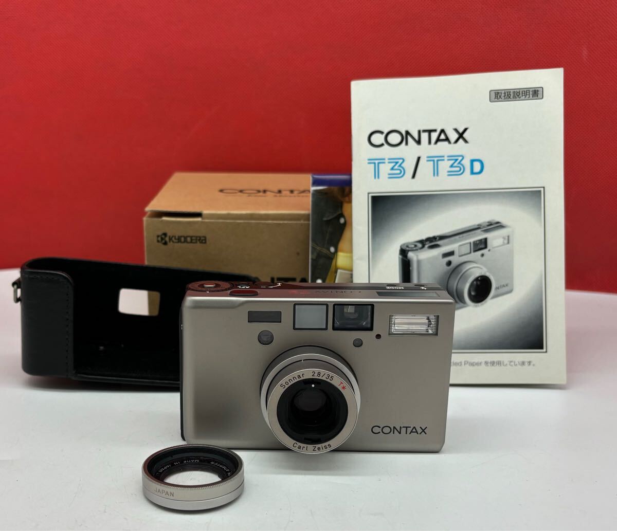 # CONTAX T3 コンパクトカメラ フィルムカメラ Carl Zeiss Sonnar 2.8/35 T 現状品 シングルティース 前期 コンタックス(コンパクトカメラ)｜売買された ...