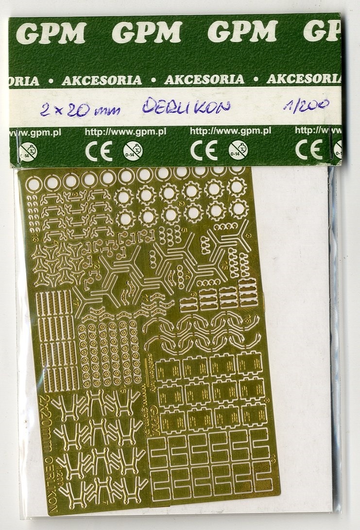 Yahoo!オークション - GPM 1 200 Oerlikon 20mm 連装機関砲 エッチング...