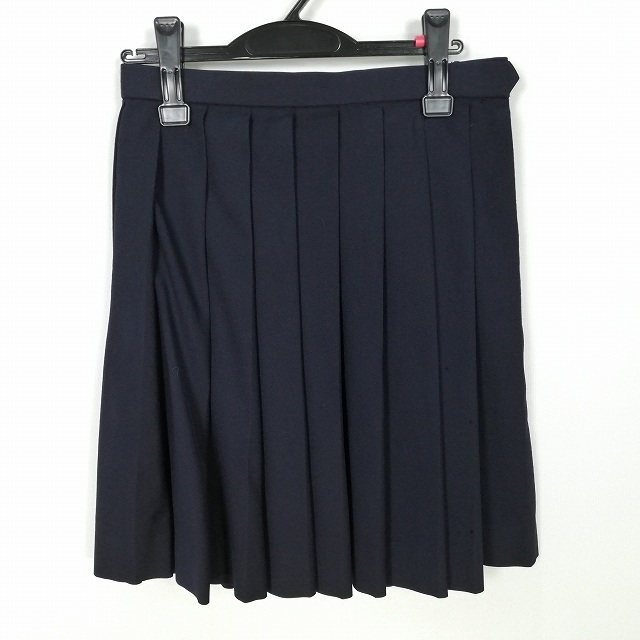 Yahoo!オークション - 1円 スクールスカート 冬物 w63-丈51 紺 神奈川...