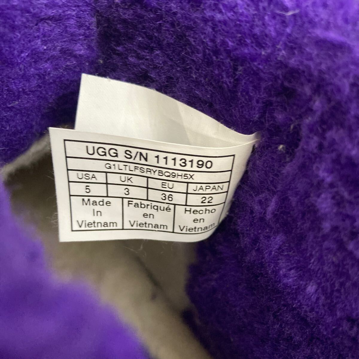 Yahoo!オークション - 美品 アグ UGG UK3 パープル 防水 ブーツ スノー...