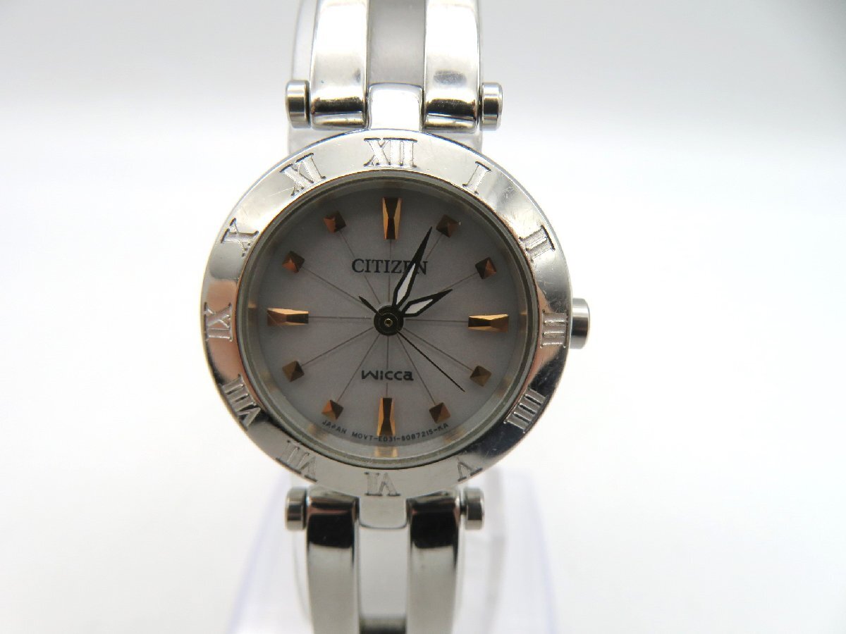 Yahoo!オークション - \1 稼働 シチズン ウィッカ シルバー ソーラー ...
