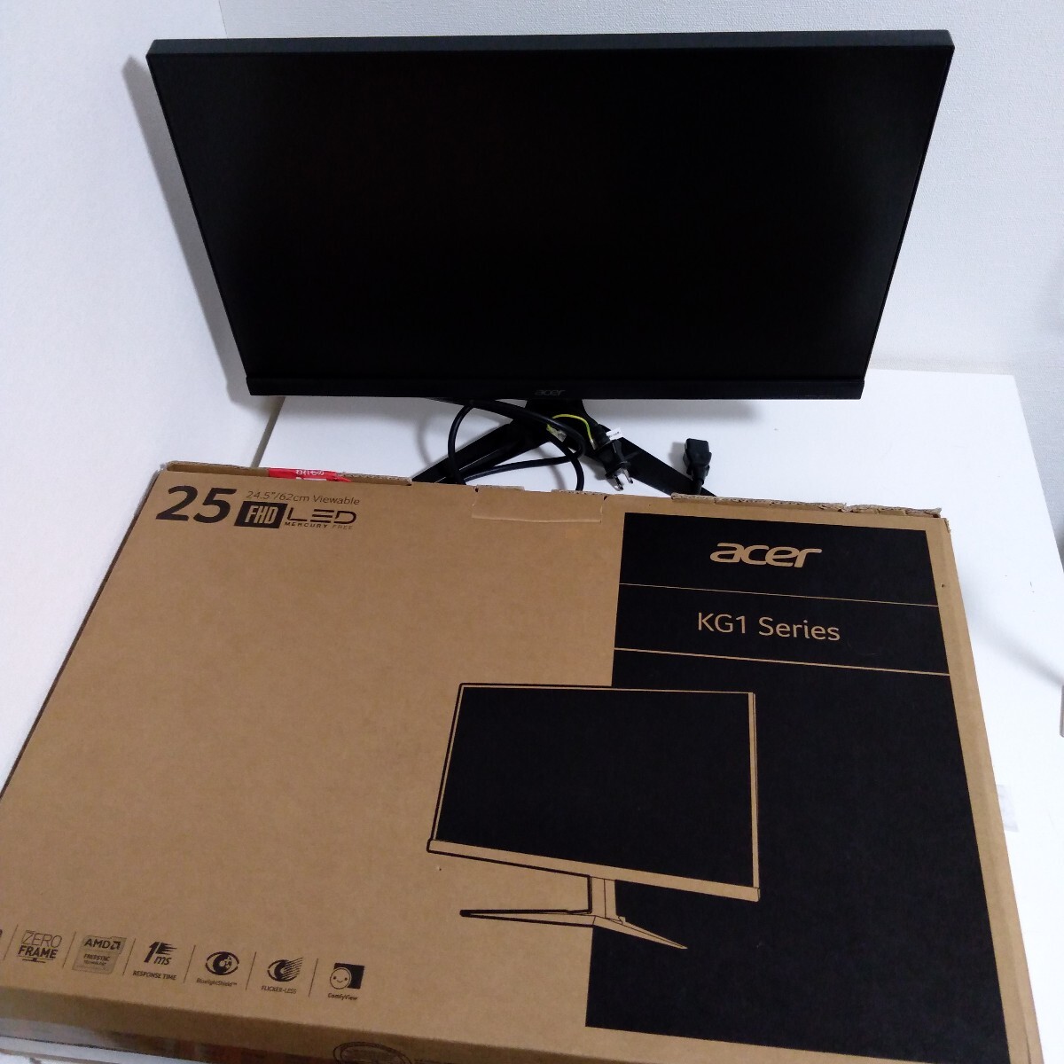 Yahoo!オークション - Acer ゲーミングモニター KG1 KG251Qbmiix 24.5...
