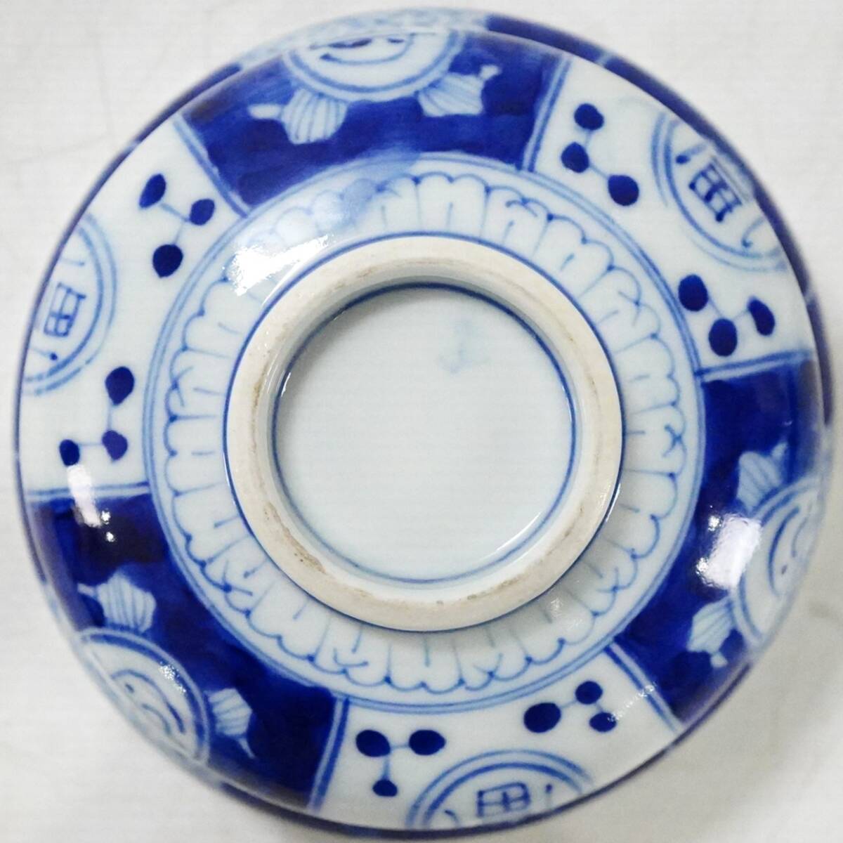 Yahoo!オークション - NC046 時代物 古伊万里 伊万里 有田焼 染付 印判...