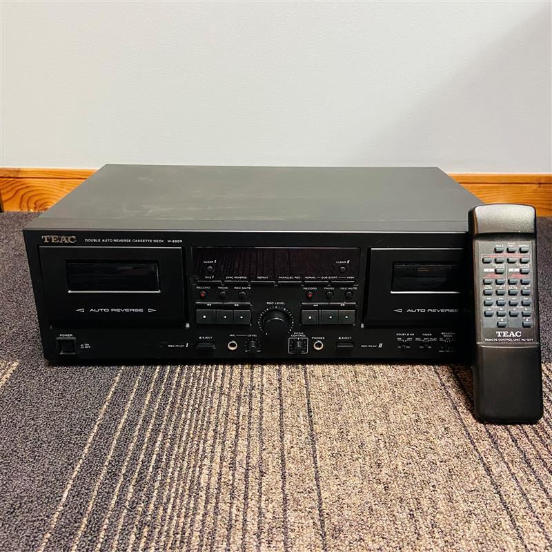 Yahoo!オークション - 動作確認済み TEAC W-890R Wカセットレコーダー...