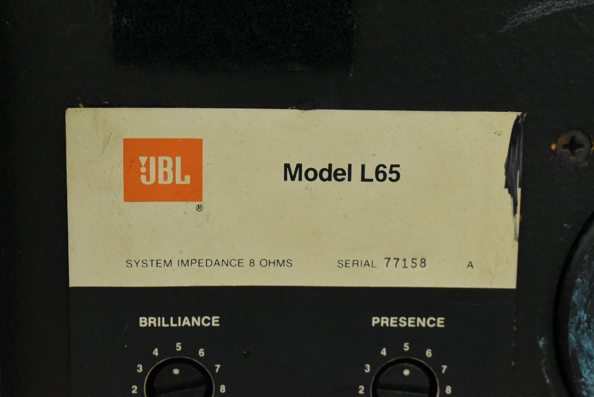 Yahoo!オークション - 【D】JBL L65 スピーカーぺア 222727