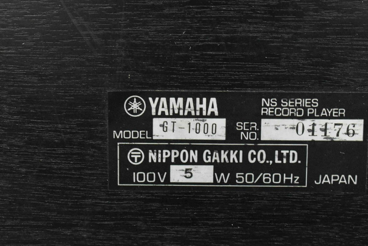 Yahoo!オークション - 【J】YAMAHA GT-1000 ターンテーブル ヤマハ