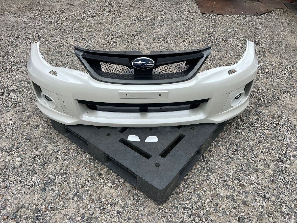 日本代購代標第一品牌【樂淘letao】－【11757】GRB/GRF インプレッサ WRX STI 純正 フロントバンパー フォグランプ グリル リップ付 37Jパール