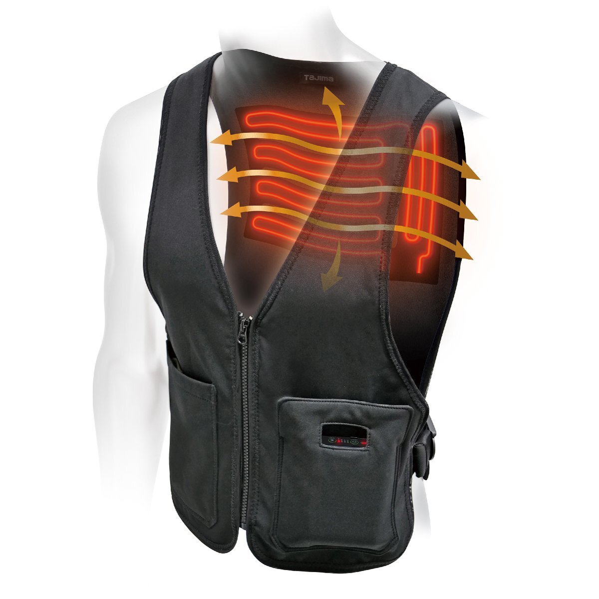 Yahoo!オークション - タジマ tajima 暖雅ベスト2 品番 HD-VE721N イン...