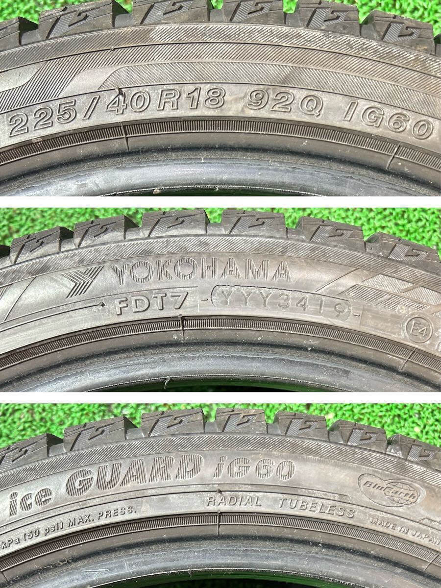 Yahoo!オークション - 冬用 225/40R18 92Q IG60 YOKOHAMA ice GUARD i...