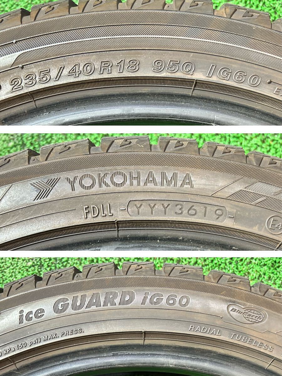 Yahoo!オークション - 冬用 235/40R18 95Q IG60 YOKOHAMA ice GUARD i...