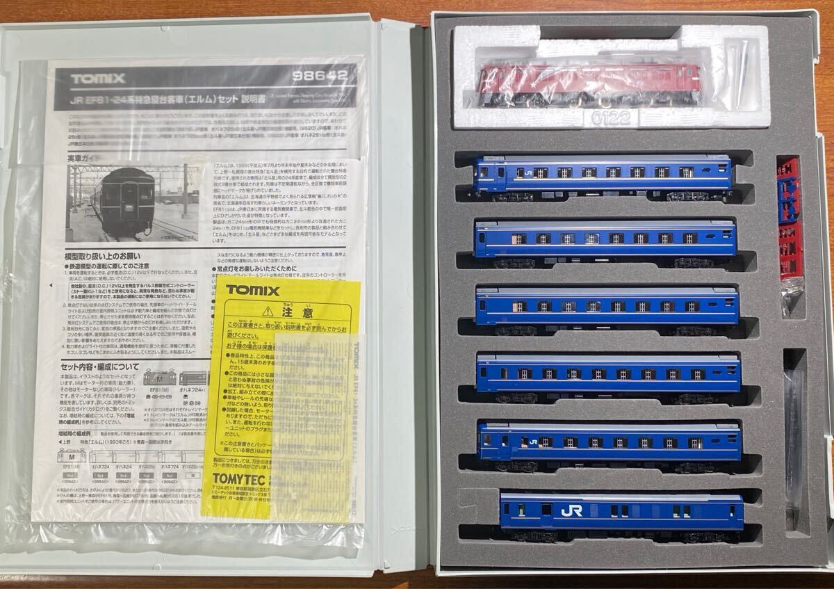 Yahoo!オークション - 【美品/黒Hゴム化】TOMIX 98642 JR EF81 24系特...