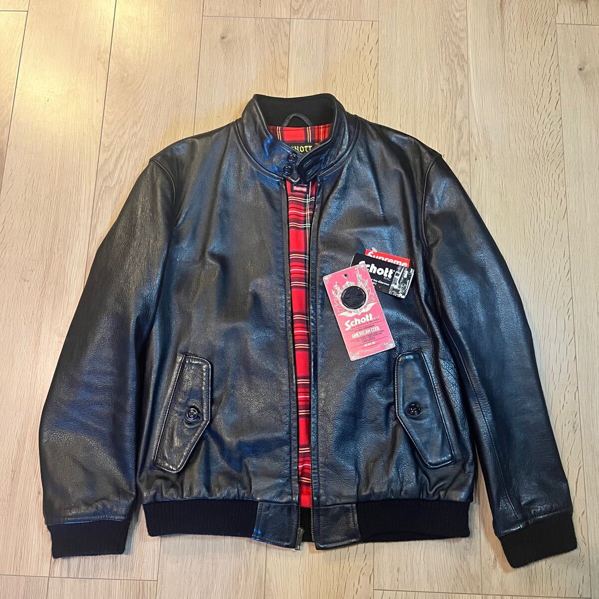 Supreme x Schott Leather Harrington JKT シュプリーム Supreme x Schott Leather Harrington JKT シュプリーム