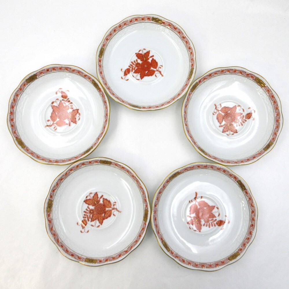 1円〜 HEREND ヘレンド アポニー オレンジ AOG ティーカップ＆ソーサー 5客 計10点 y77-3350629 Y商品(ヘレンド)｜売買されたオークション情報、yahooの商品情報 ...