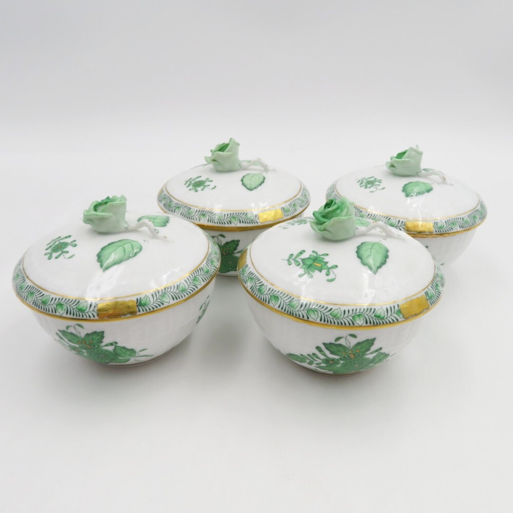 1円〜 HEREND ヘレンド アポニーグリーン AV 蓋付カップ 計4点 y166-3355511 Y商品(ヘレンド)｜売買されたオークション情報、yahooの商品情報をアーカイブ公開 ...