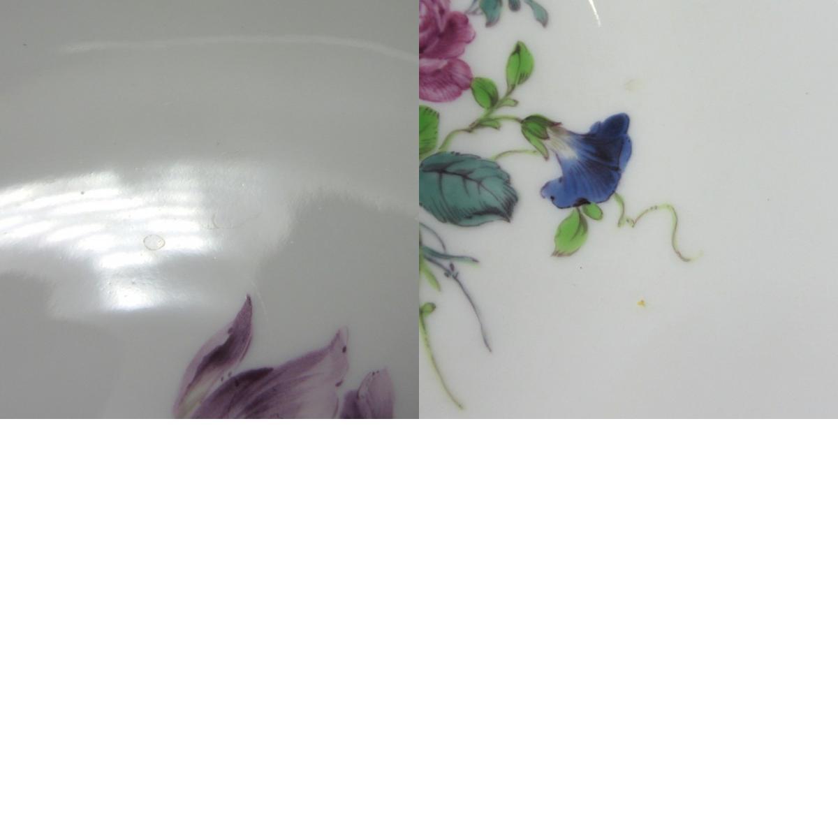 Yahoo!オークション - 1円〜 Meissen マイセン フラワーブーケ 花 金彩...