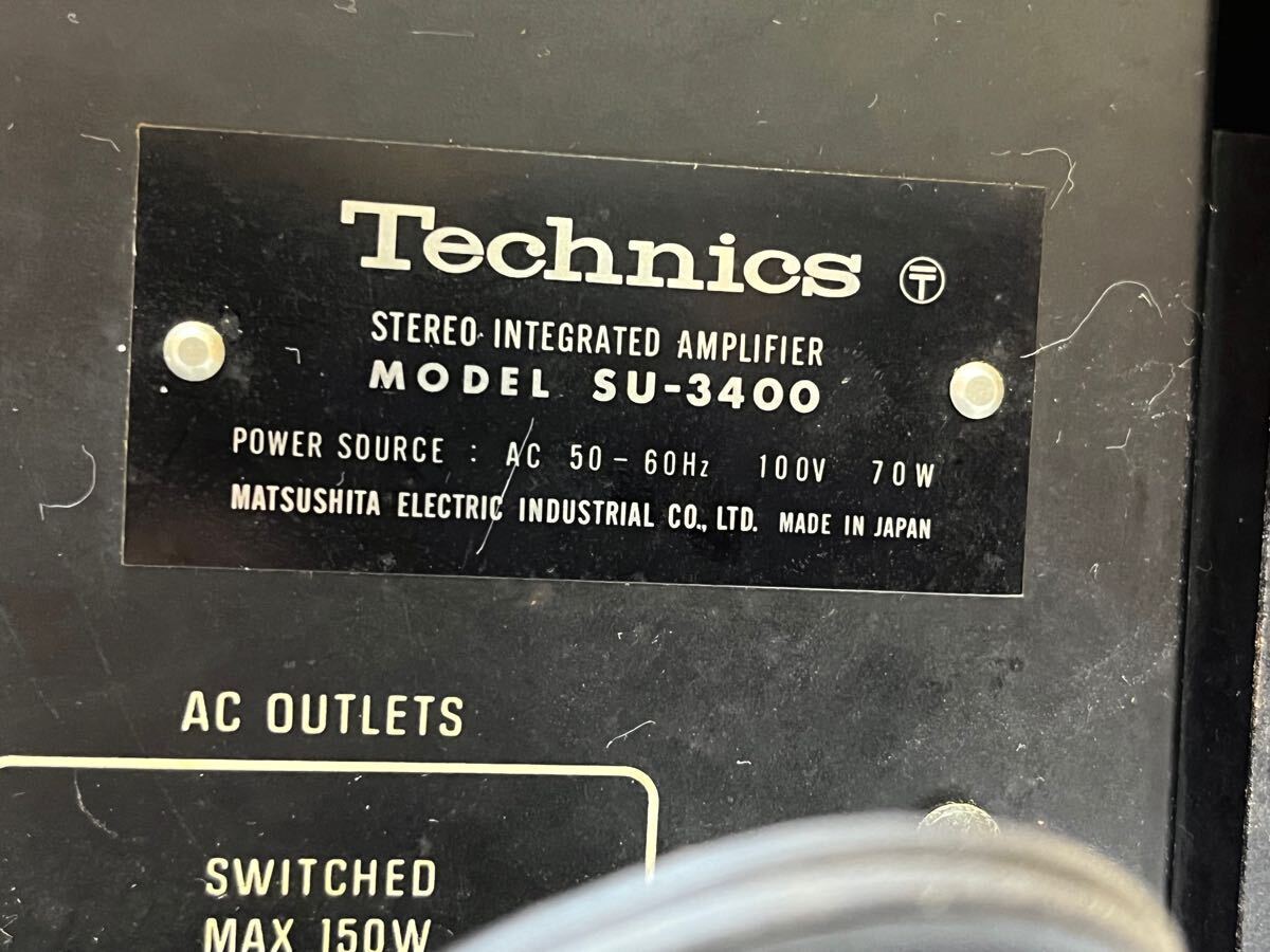 Yahoo!オークション - RE0738 Technics テクニクス SU-3400 プリメイン...
