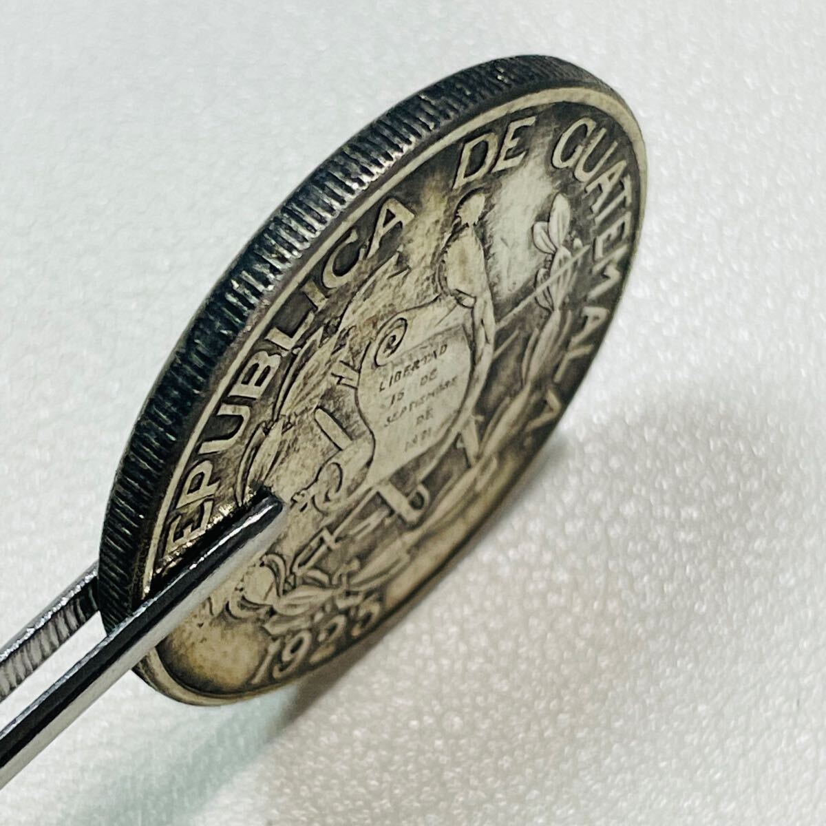 グアテマラ 硬貨 古銭 グアテマラ共和国 1925年 ケツァール カザリキヌバネドリ 1/2 ケツァル コイン 重19.59g 銀貨(ラテンアメリカ)｜売買されたオークション情報、yahooの ...