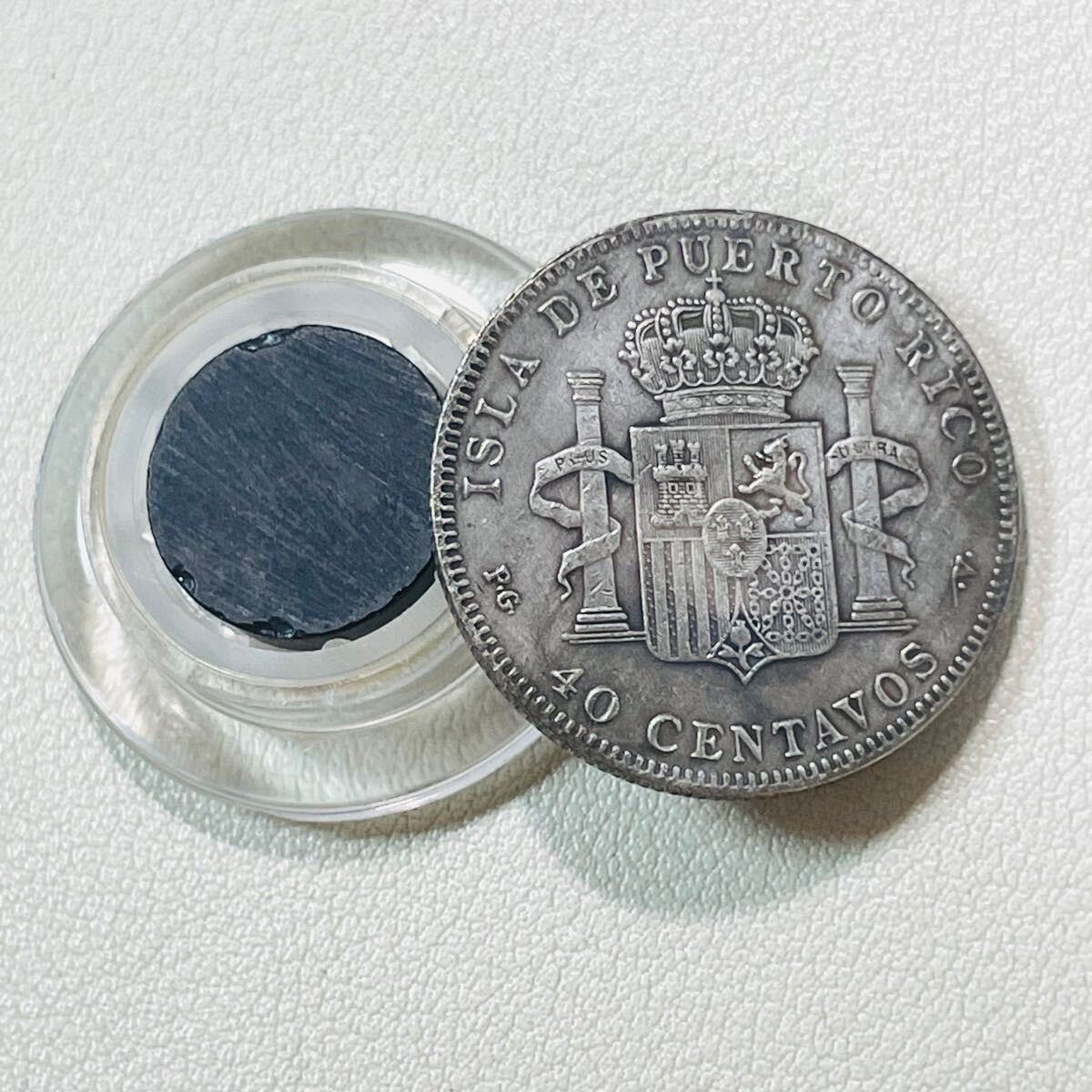 Yahoo!オークション - スペイン領プエルトリコ 硬貨 古銭 アルフォンソ...