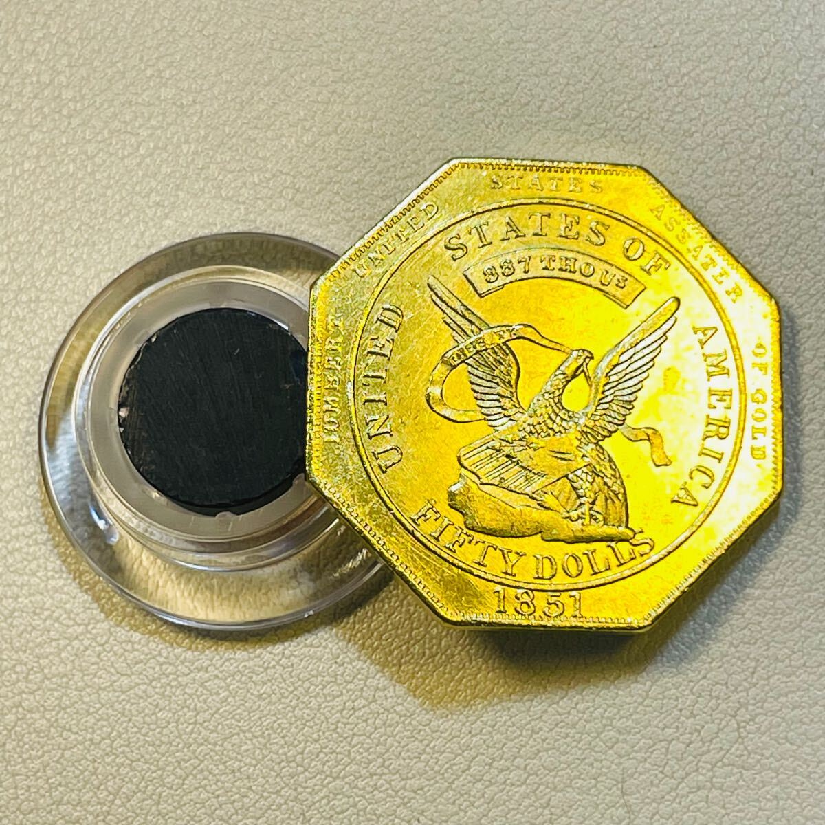 Yahoo!オークション - アメリカ 硬貨 古銭 カリフォルニア州 1851年 イ...