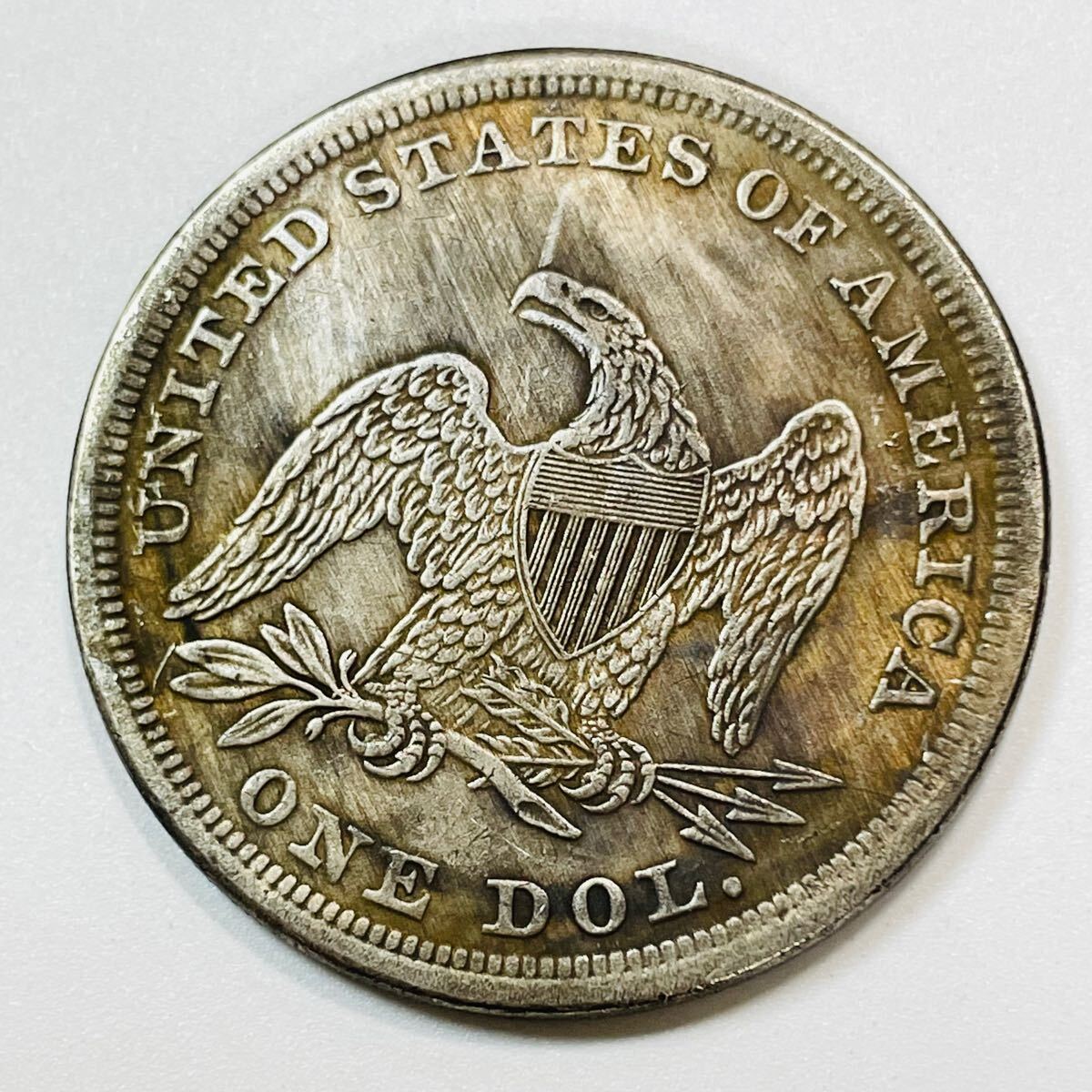 アメリカ 硬貨 古銭 自由の女神 1843年 リバティ イーグル モルガン 13の星 コイン 重21.71g 銀貨(北アメリカ)｜売買されたオークション情報、yahooの商品情報をアーカイブ ...