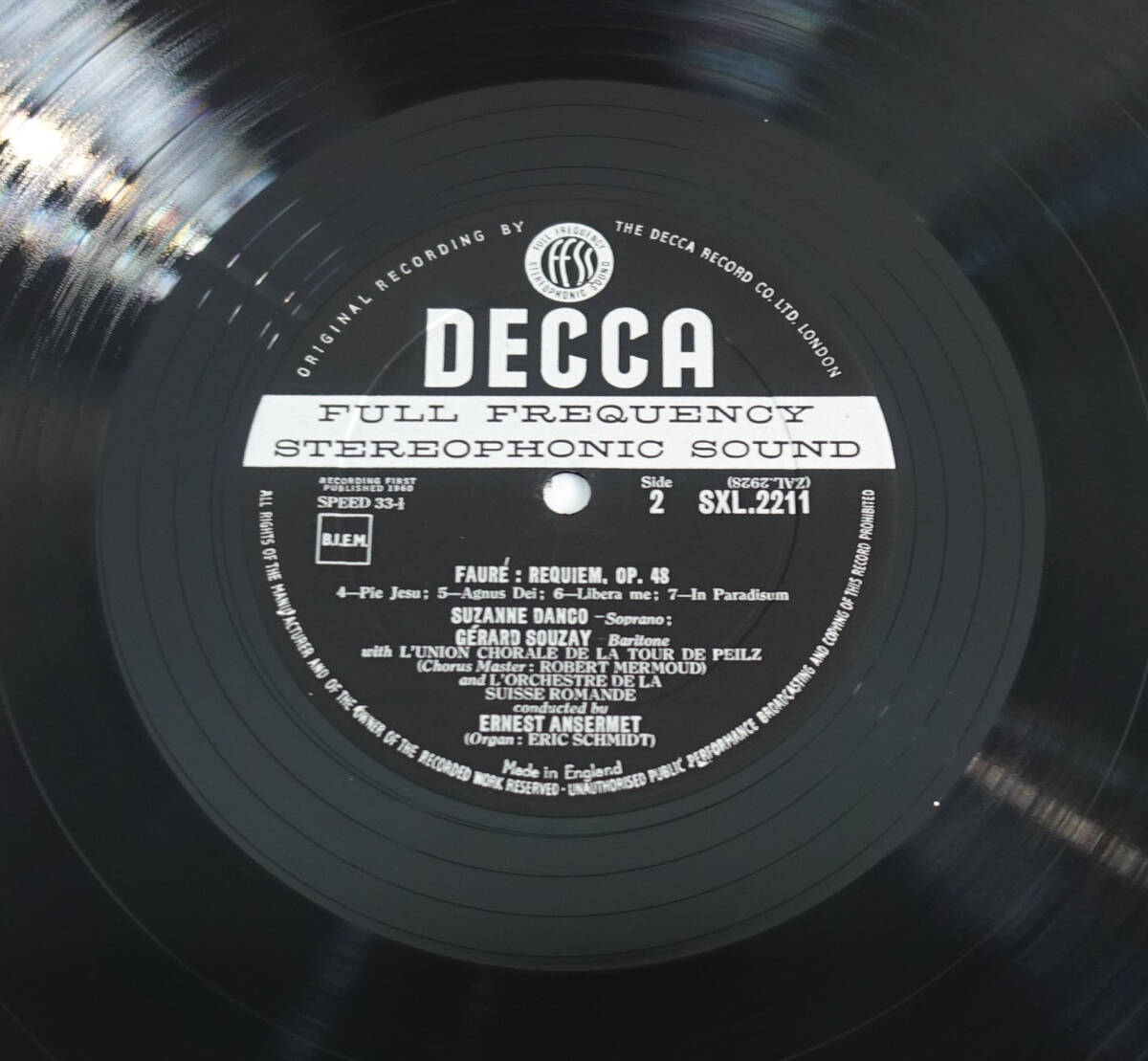 Yahoo!オークション - 極美 英DECCA SXL 2211 ED1 フォーレ レクイエム...