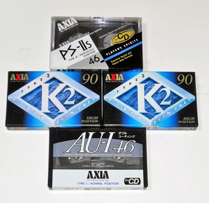 Yahoo!オークション - 送料無料 AXIA カセットテープ ハイポジ3本＋ノ...