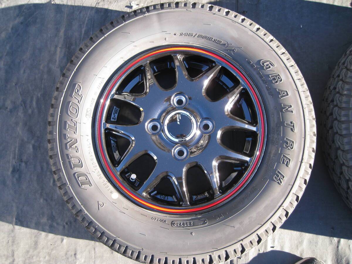 Yahoo!オークション - ダンロップ グラントレック TG4 145/80R12 DUNLO...