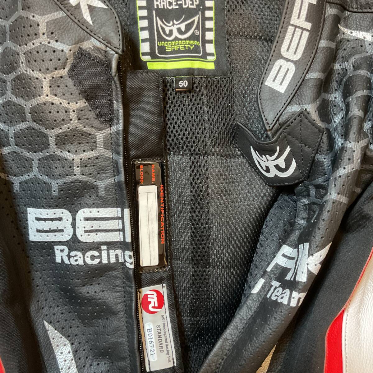 Yahoo!オークション - 【未使用】BERIK ベリック レーシングスーツ 50...