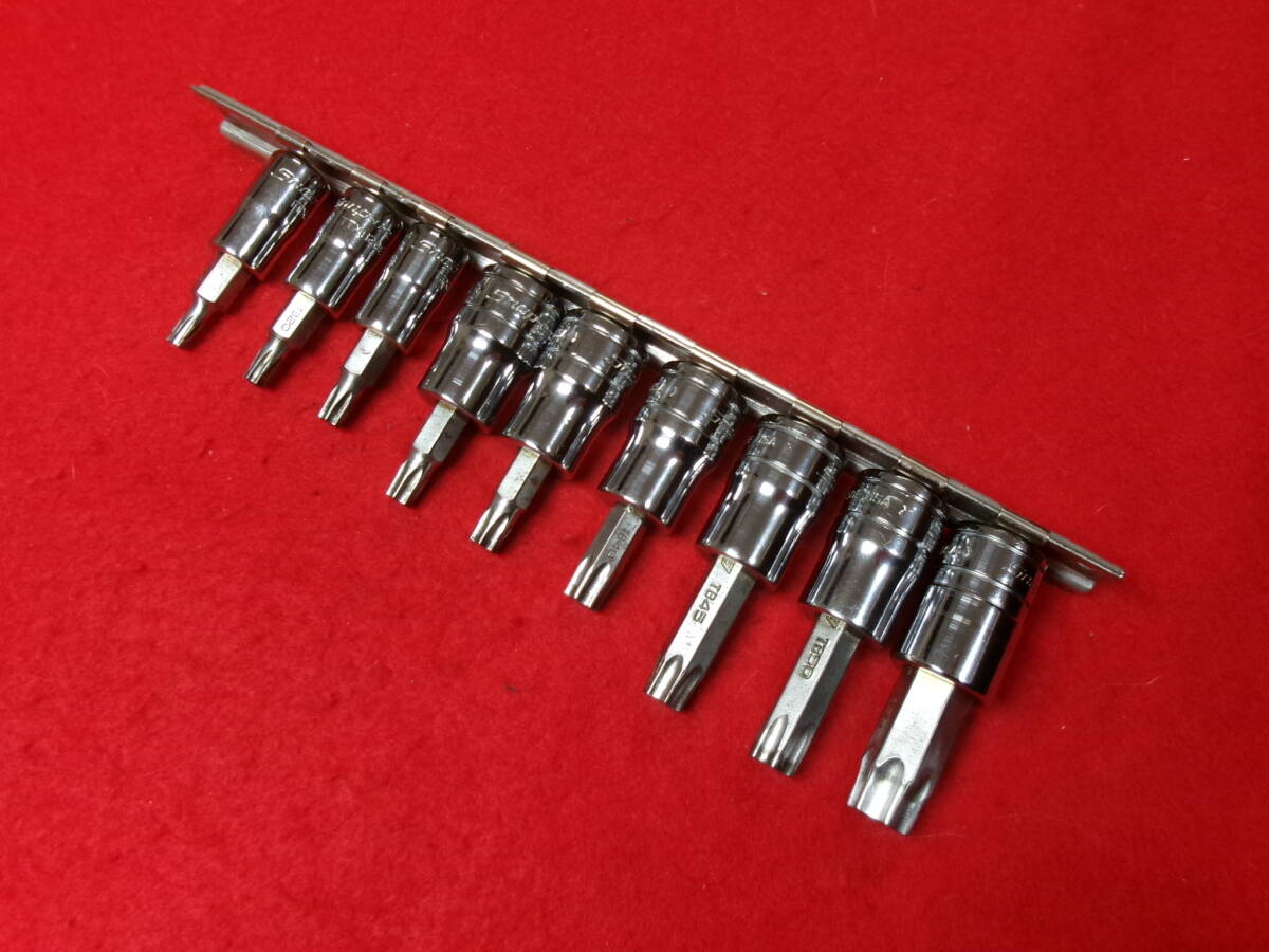 Yahoo!オークション - スナップオン Snap-on 3/8sq 1/4sq トルクスソケ...