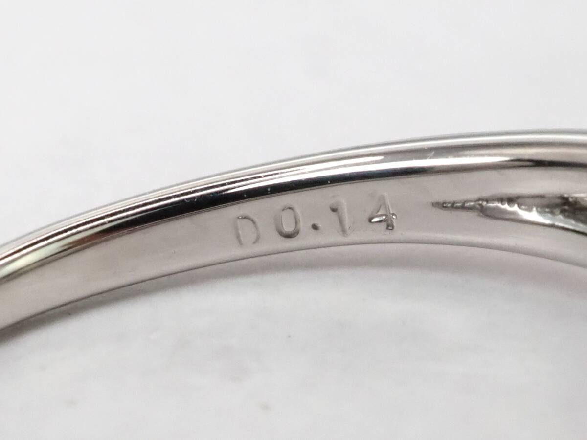 Yahoo!オークション - 【5803A】Pt900 天然ダイヤモンド 0.441ct/0.14c...