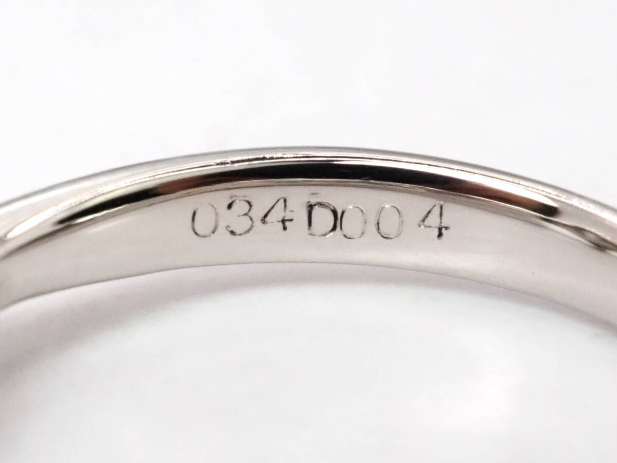 Yahoo!オークション - 【5859D】Pt850 天然ダイヤモンド 0.34ct/0.04ct...