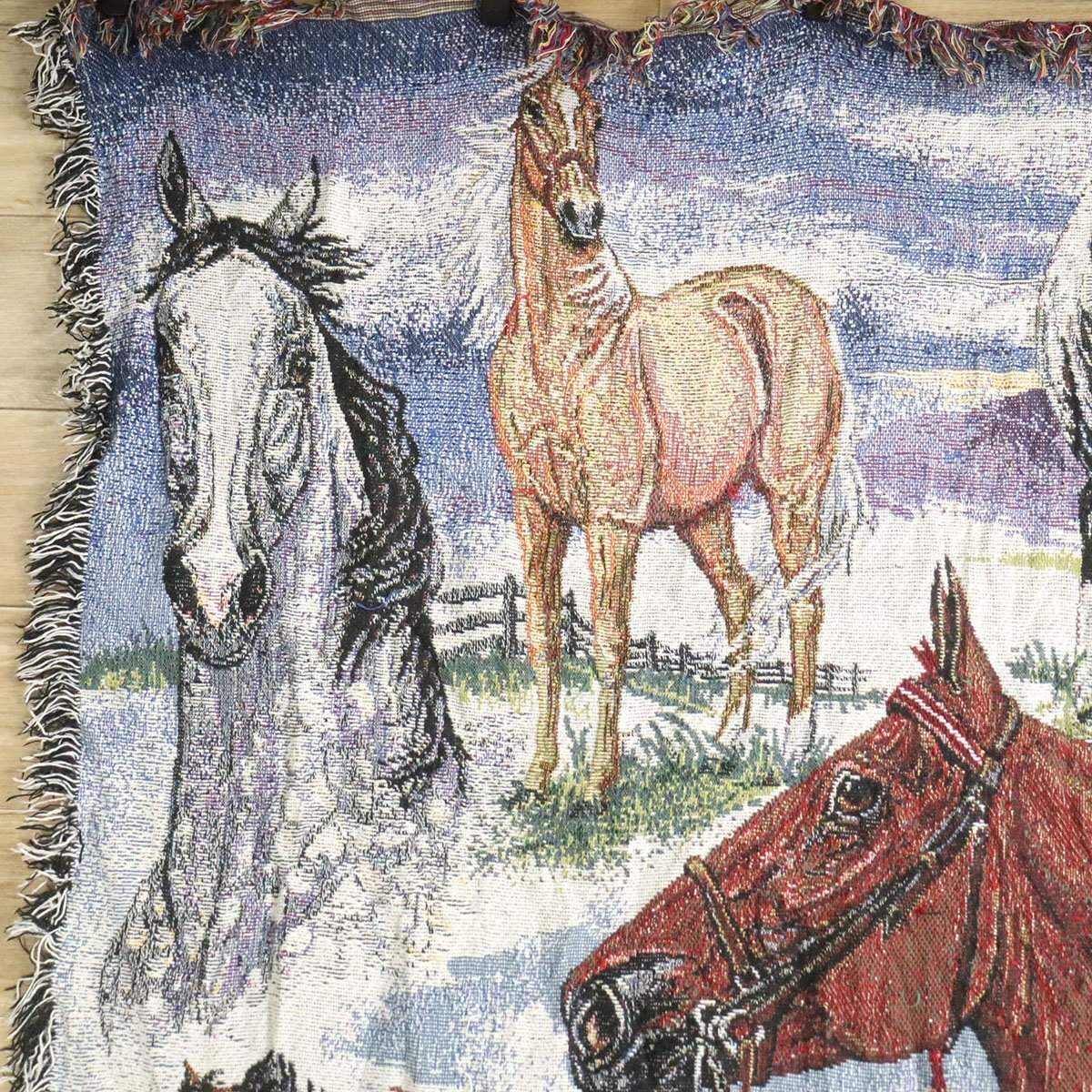 Yahoo!オークション - D12I/O12.26-2 アニマル柄 馬 ホース ラグ マッ...